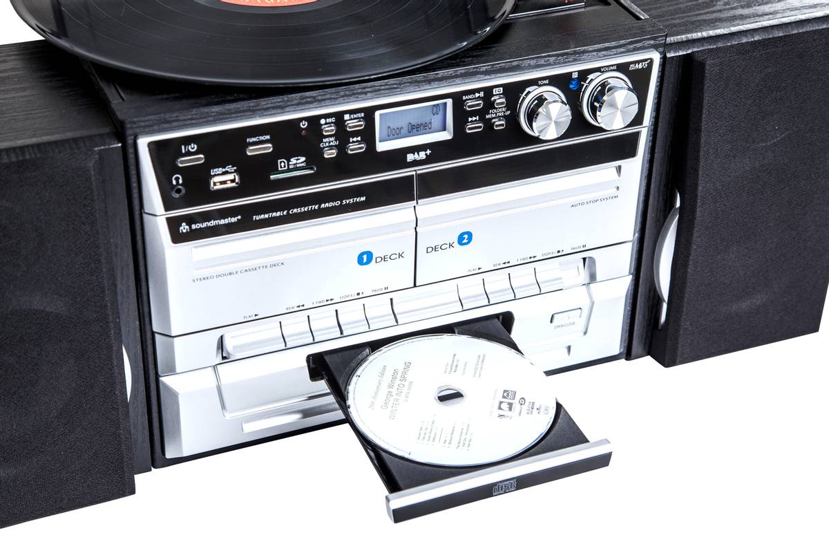 Soundmaster HiFi Stereoanlegg 7-i-1 sort - Powermaxx.no